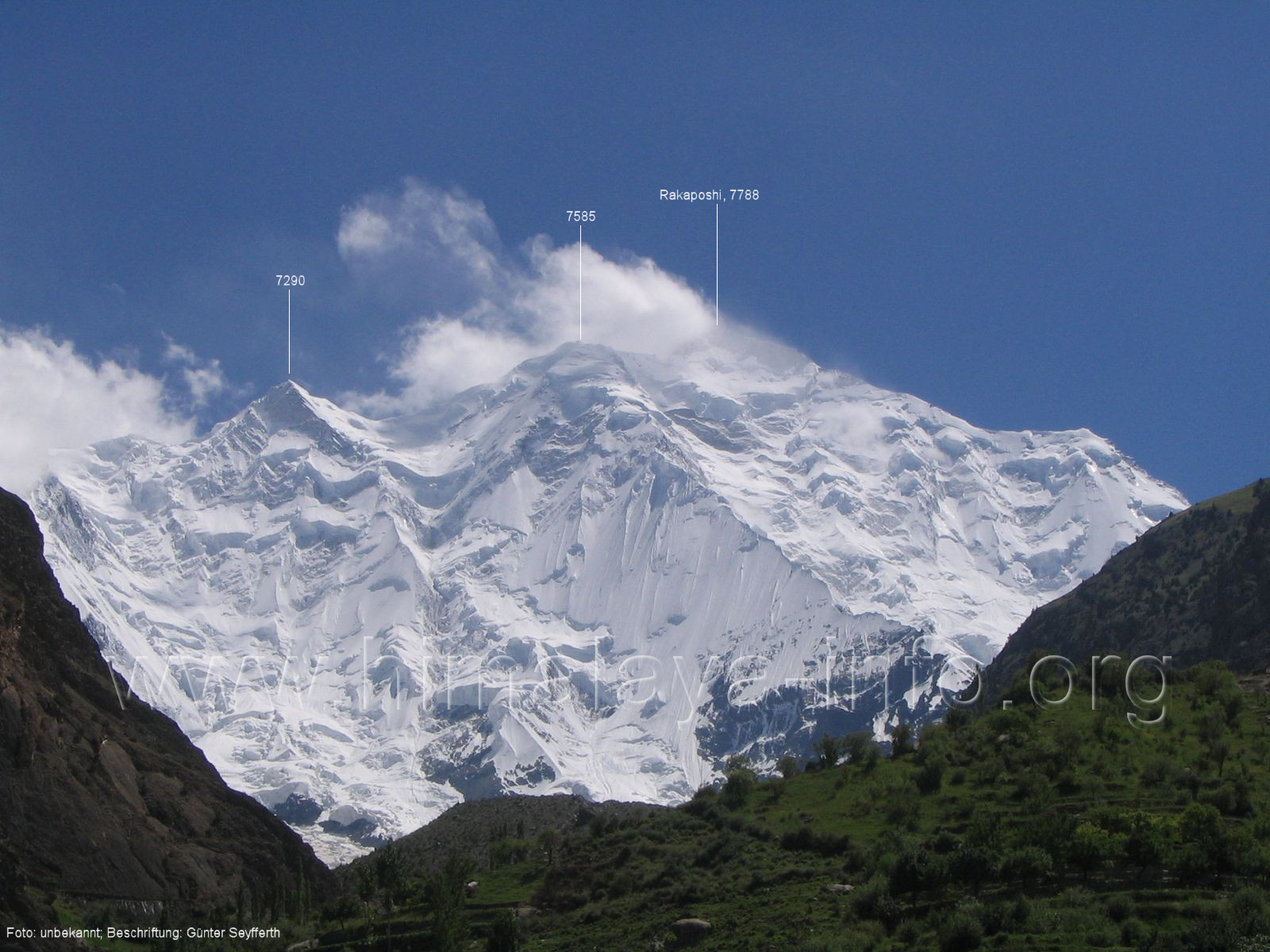 Hunza-Karakorum - Rakaposhi Range Nordseite und Batura Muztagh Südseite