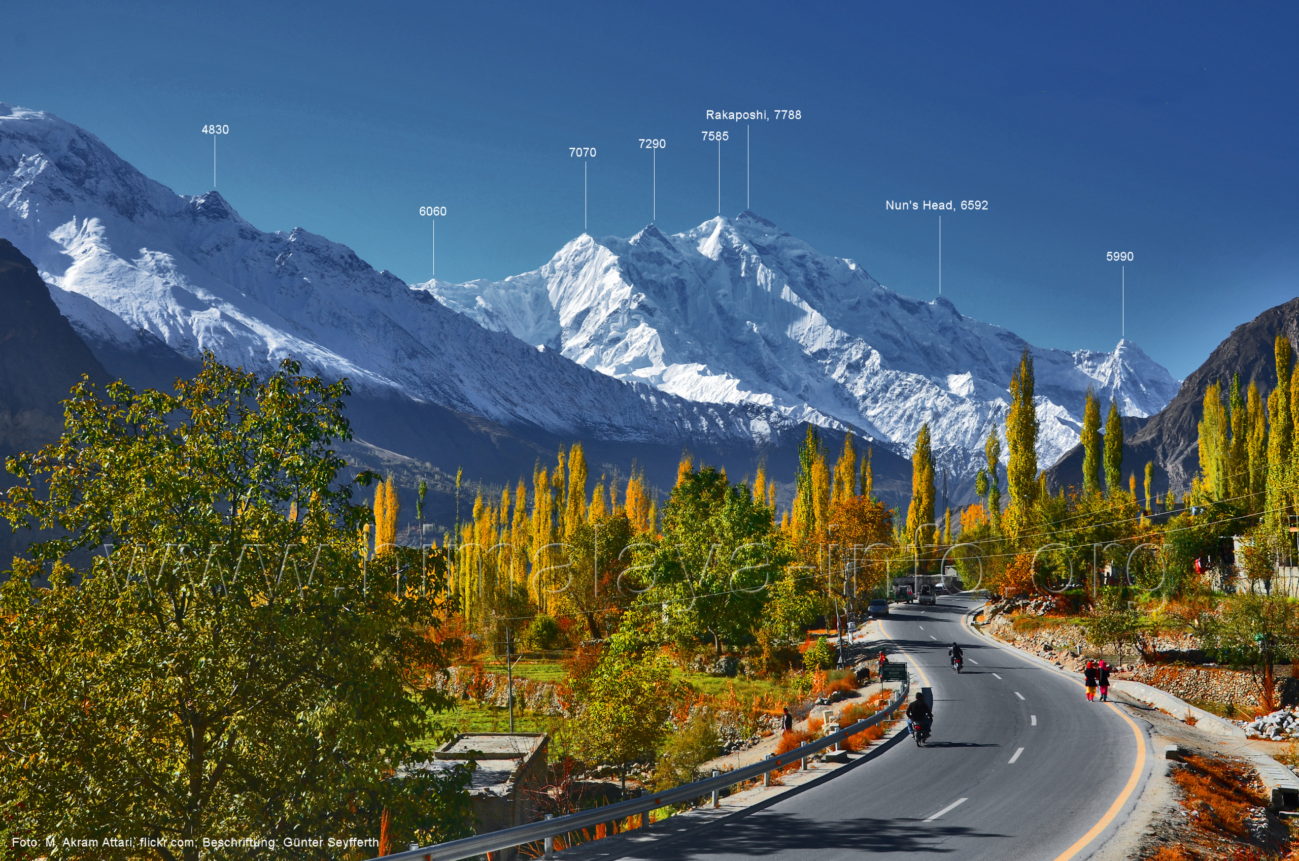 Hunza-Karakorum - Rakaposhi Range Nordseite und Batura Muztagh Südseite