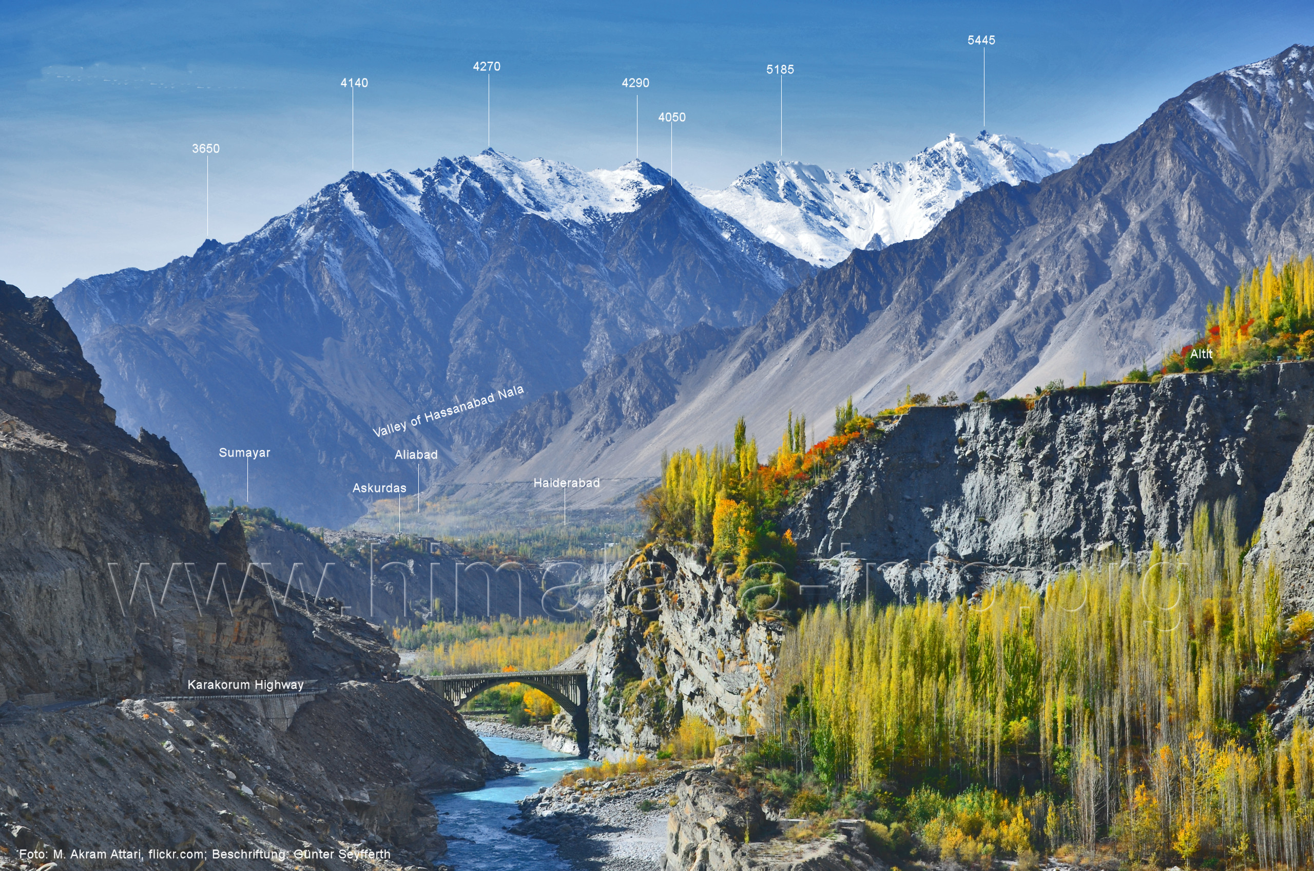 Hunza-Karakorum - Rakaposhi Range Nordseite und Batura Muztagh Südseite