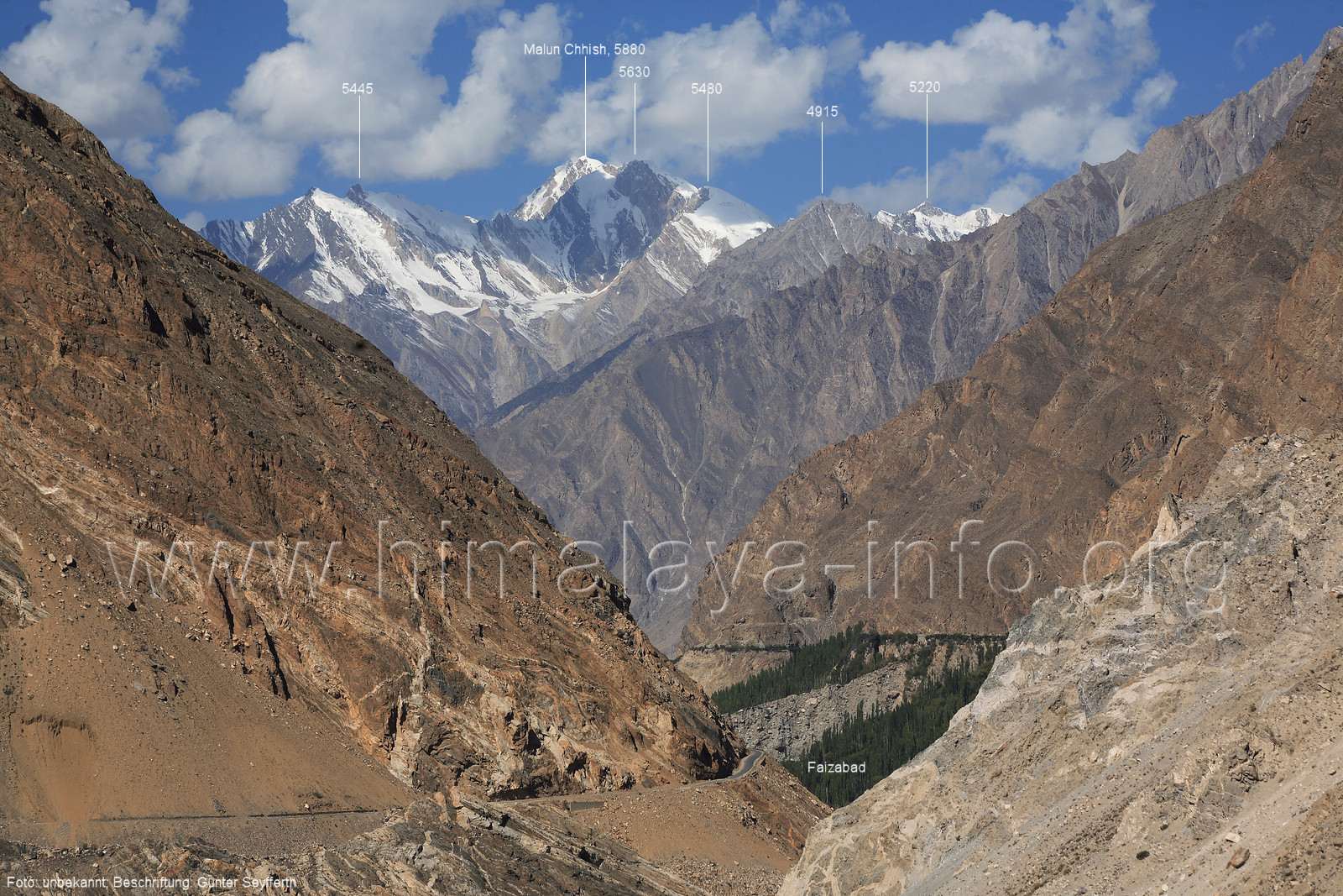 Hunza-Karakorum - Rakaposhi Range Nordseite und Batura Muztagh Südseite